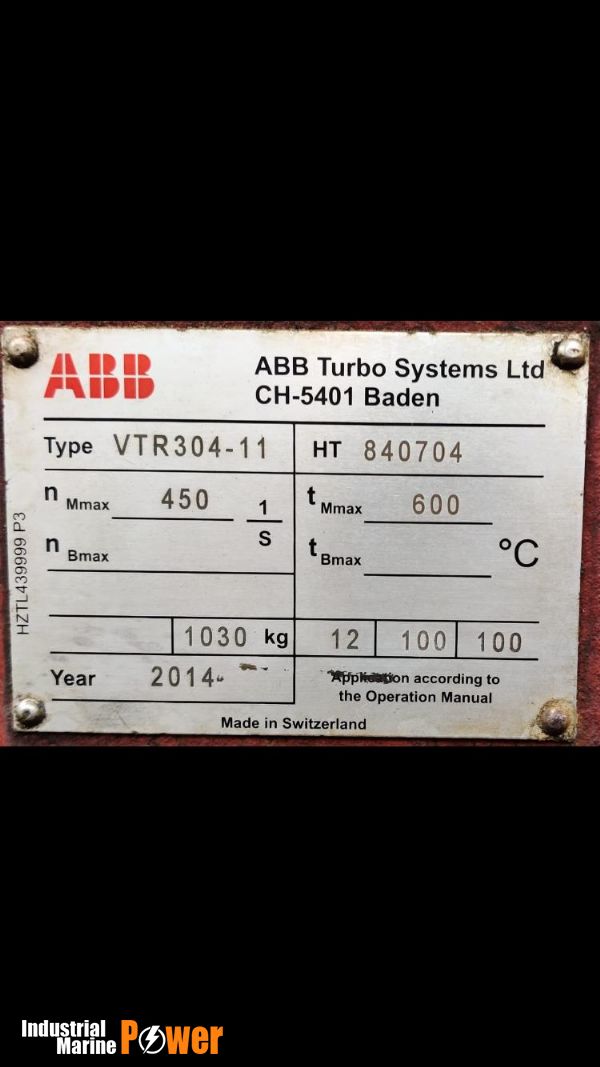 ABB VTR 304-11 Turbocharger