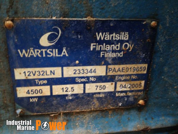 For Sale: 2 pcs Wartsila 12V32LN Main Engines with Gearbox