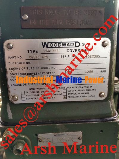 For Sale PGA 200-300 Governor - Woodward