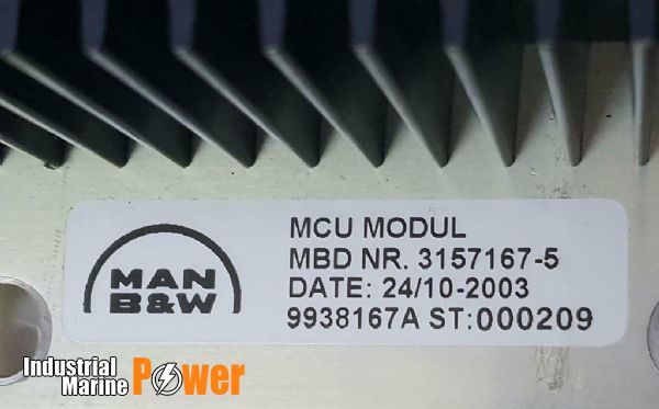 MAN B&W DIESEL MCU Module 3157167-5 MBD NR.3157167-5