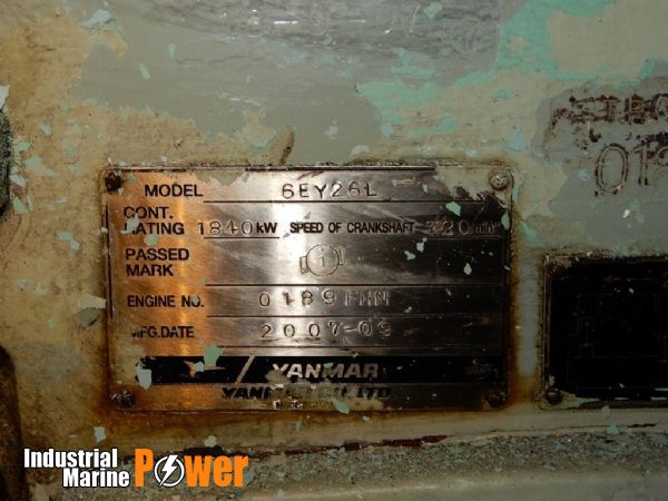 Yanmar 6EY26L Complete Engine